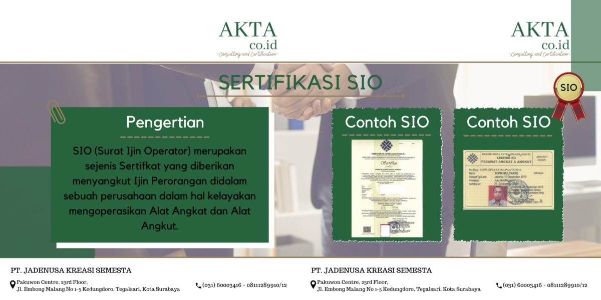 PROSEDUR PERSYARATAN MUTASI SERTIFIKAT SIO - Akta.co.id