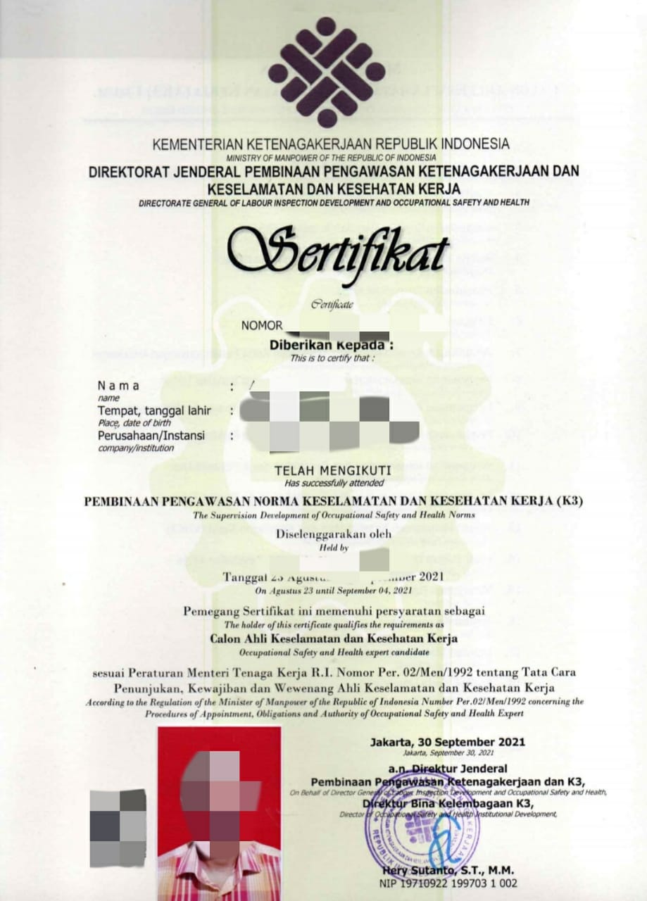 PERBEDAAN SERTIFIKAT AHLI K3 REKOMENDASI PERUSAHAAN & FRESH GRADUATE ...